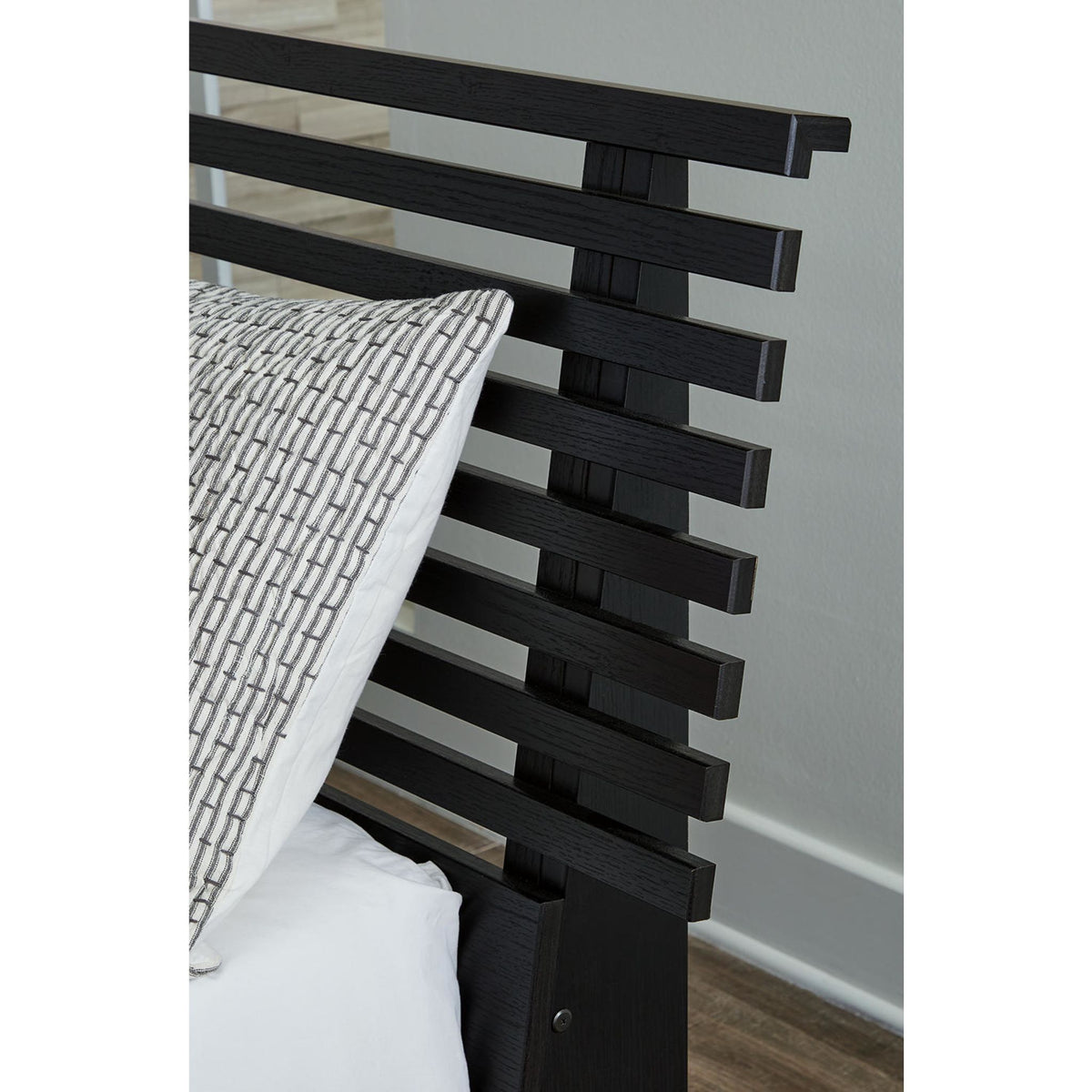 Danziar Full Slat Headboard - Black | the-bed-shoppe